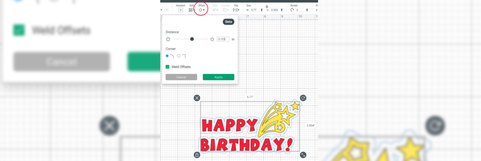 Offset Image FAQ: Design Space Offset Feature - Cricut