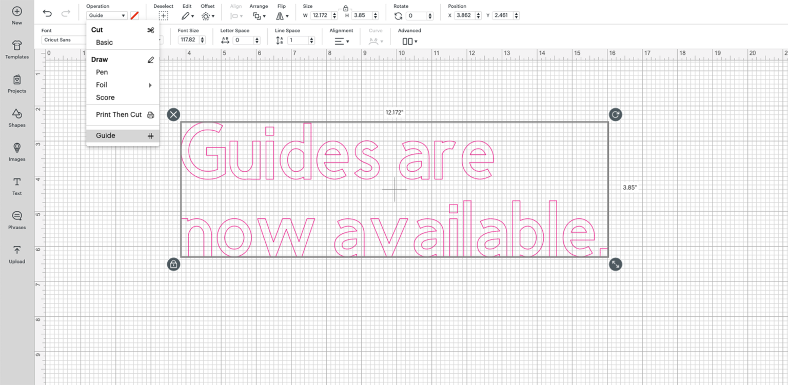 3 ways to use the new Guides feature in Design Space – Cricut