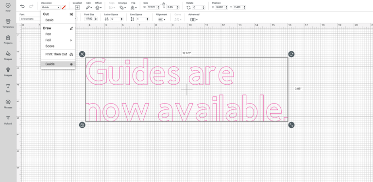 3 ways to use the new Guides feature in Design Space – Cricut
