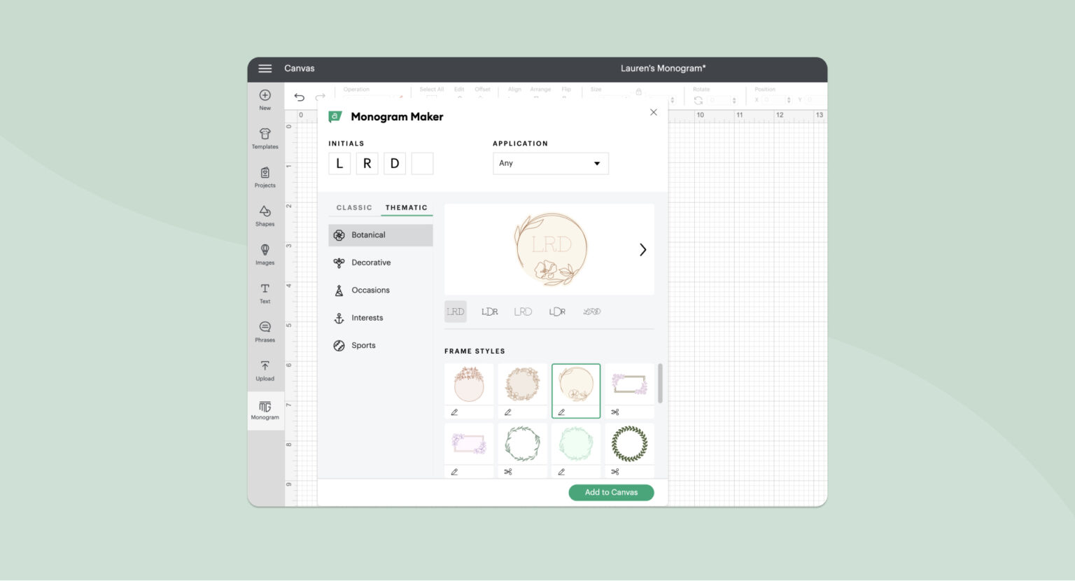 Introducing Monogram Maker – Cricut